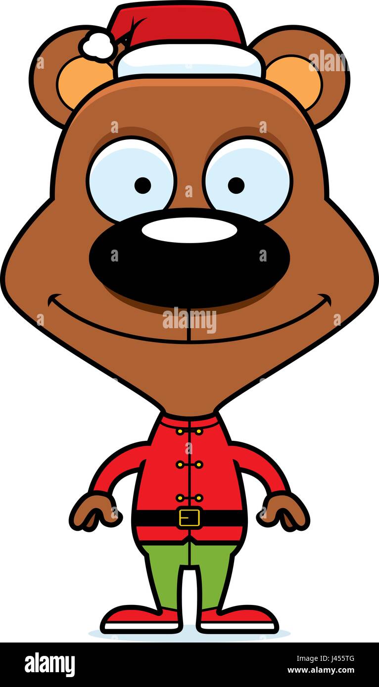 A cartoon Xmas elf bear smiling Stock Vector Image & Art - Alamy