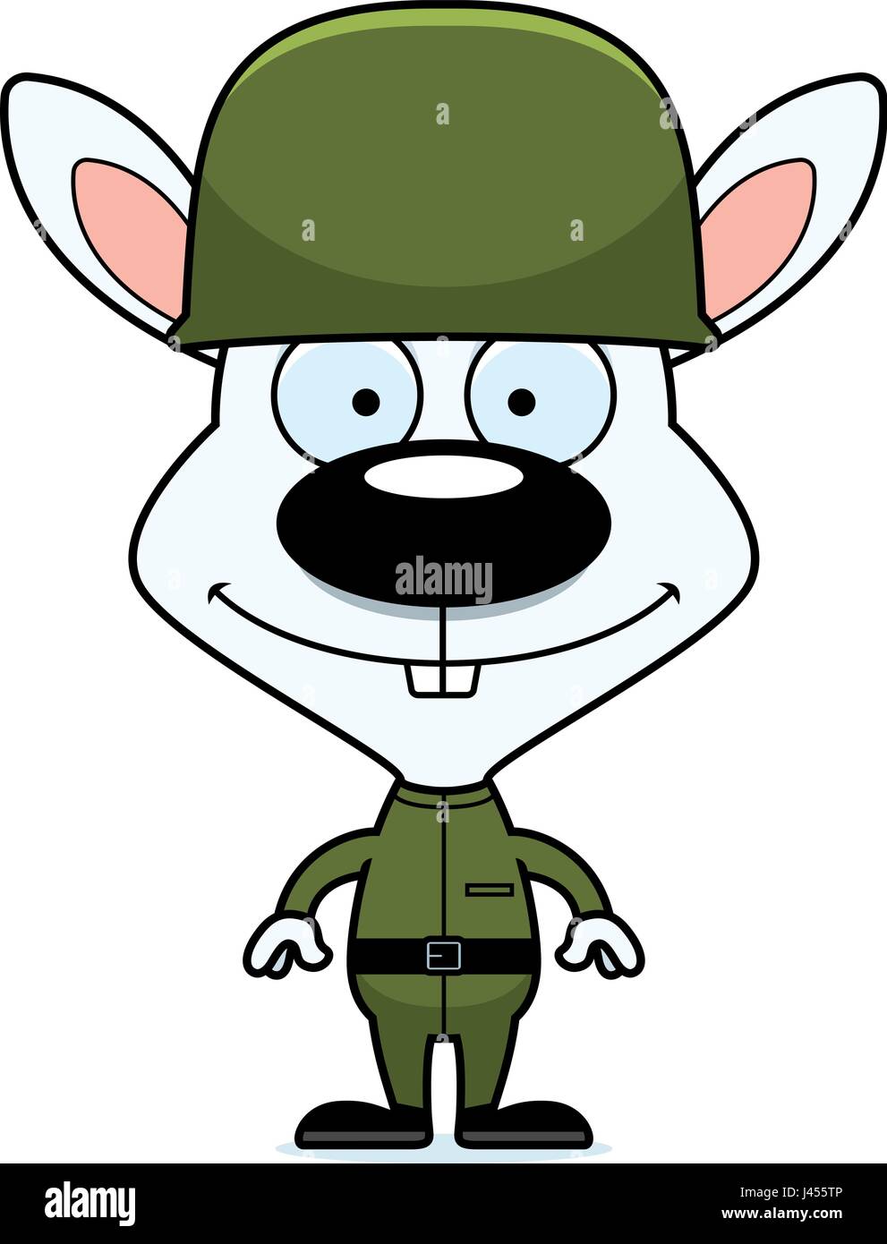 A cartoon soldier bunny smiling Stock Vector Image & Art - Alamy