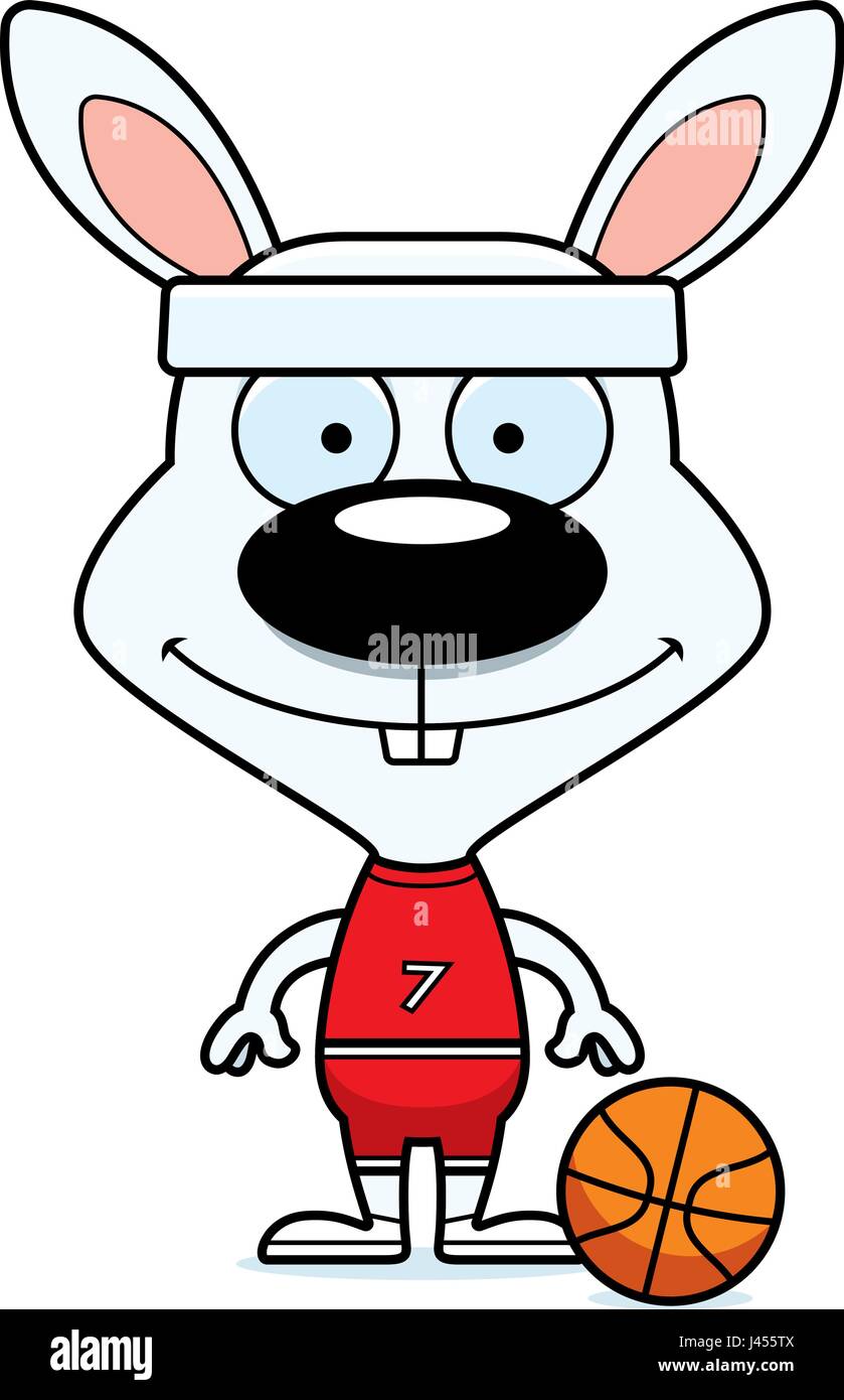 A cartoon basketball player bunny smiling Stock Vector Image & Art - Alamy