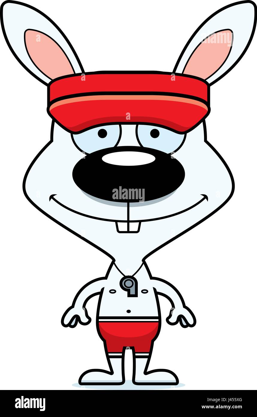 A cartoon lifeguard bunny smiling Stock Vector Image & Art - Alamy