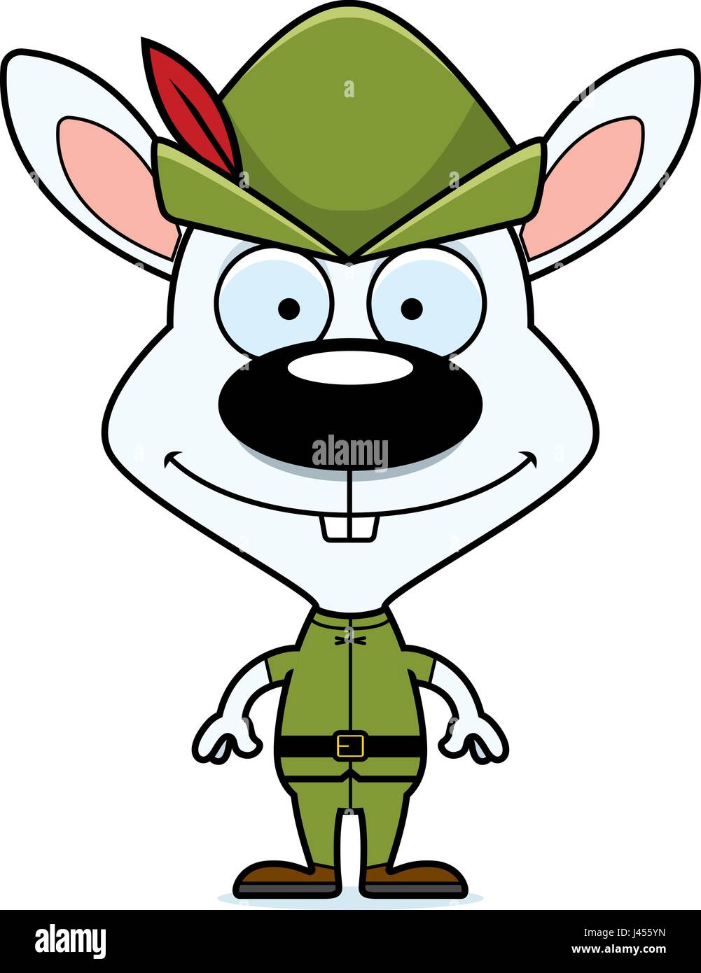 A cartoon Robin Hood bunny smiling Stock Vector Image & Art - Alamy