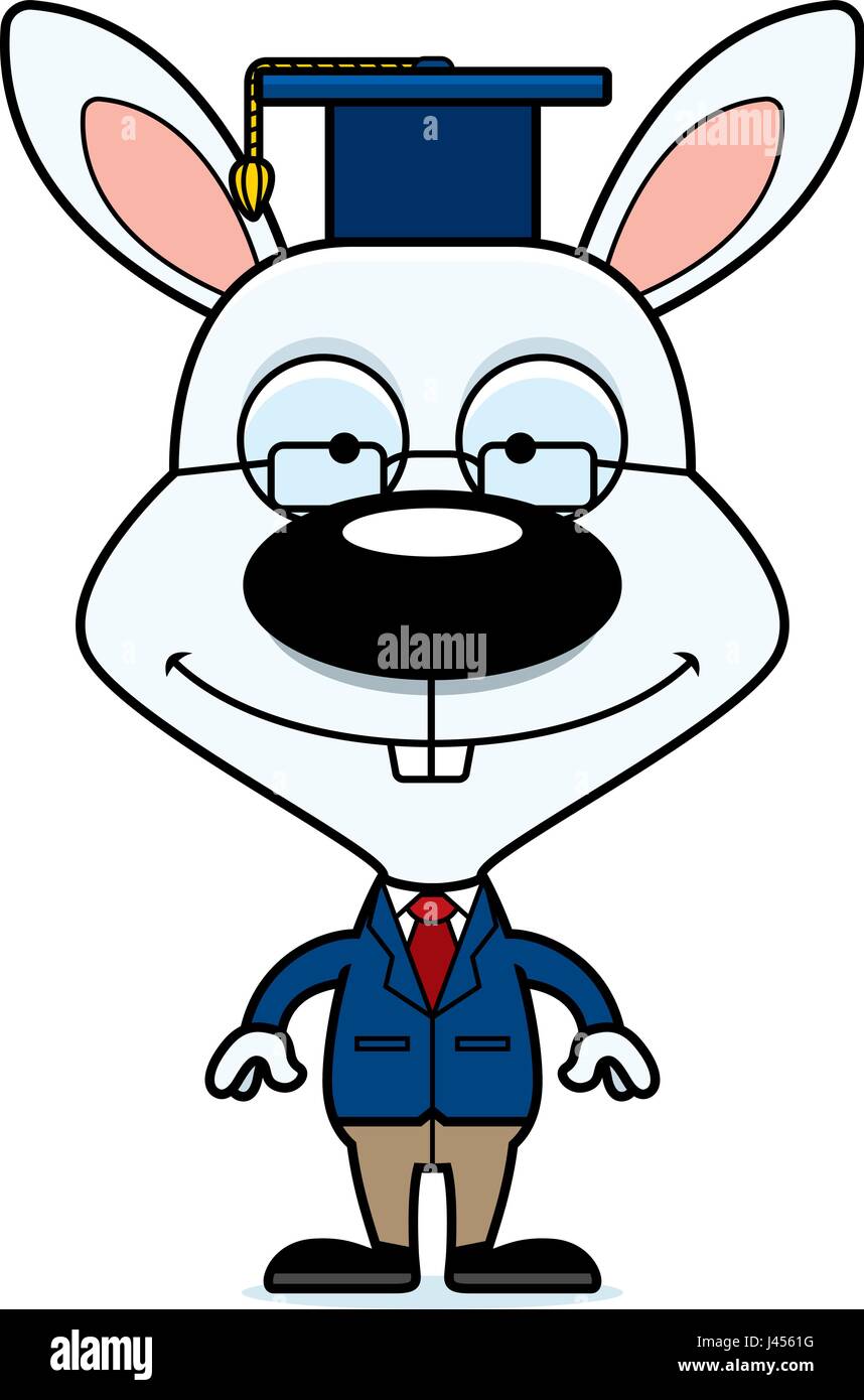 A cartoon teacher bunny smiling Stock Vector Image & Art - Alamy
