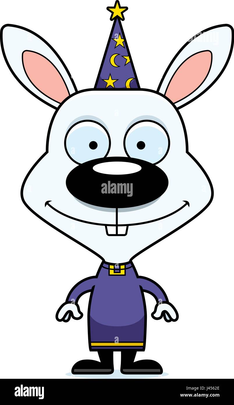 A cartoon wizard bunny smiling Stock Vector Image & Art - Alamy
