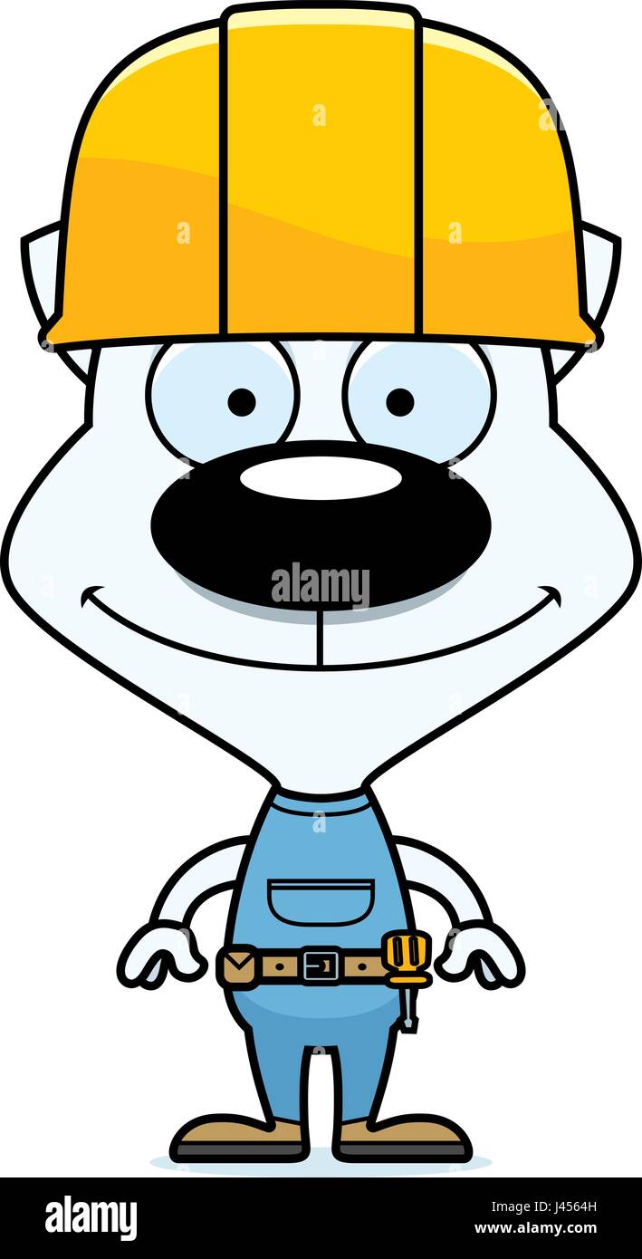 A cartoon construction worker kitten smiling Stock Vector Image & Art ...