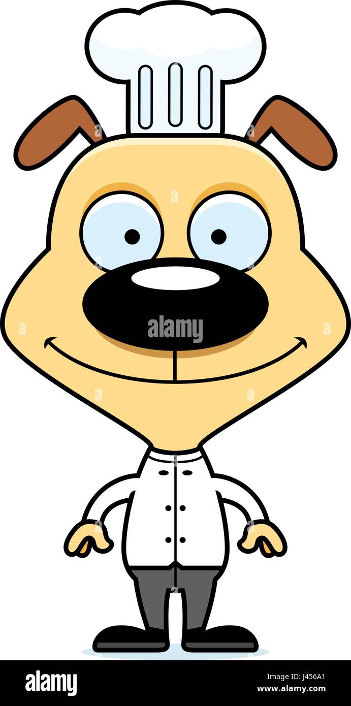 A cartoon chef puppy smiling Stock Vector Image & Art - Alamy