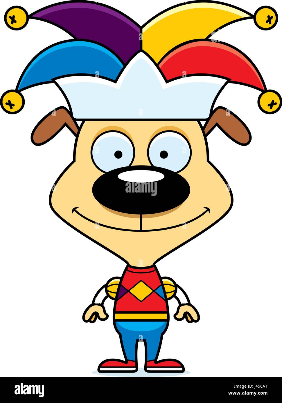 A cartoon jester puppy smiling Stock Vector Image & Art - Alamy