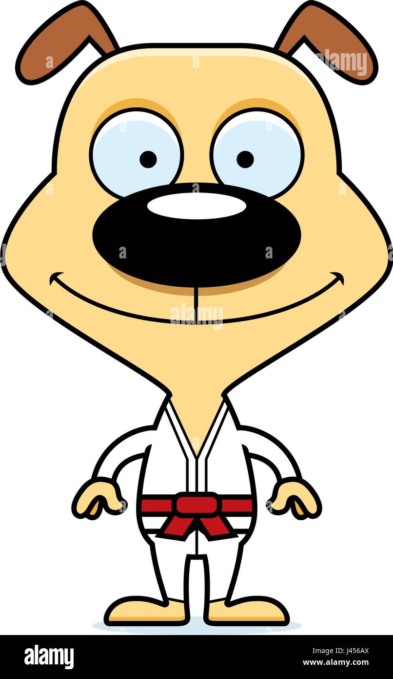 A cartoon karate puppy smiling Stock Vector Image & Art - Alamy