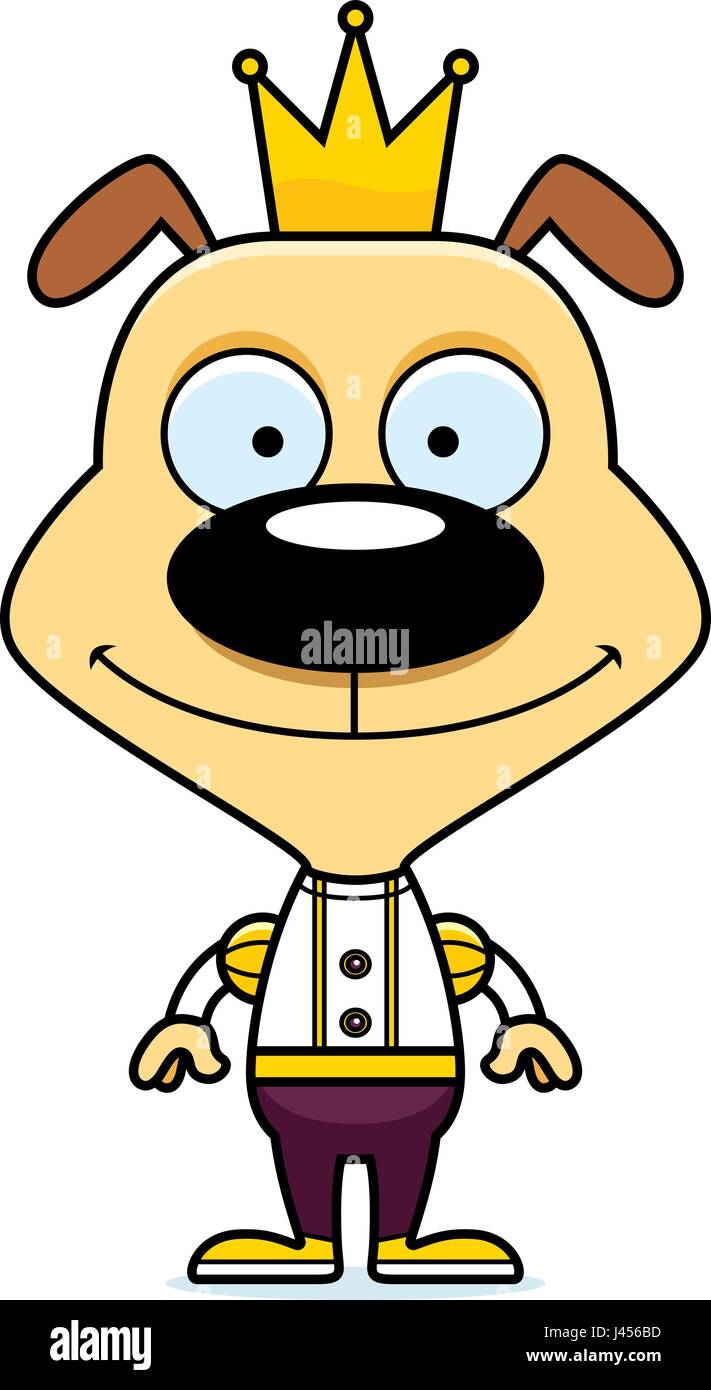 A cartoon prince puppy smiling Stock Vector Image & Art - Alamy