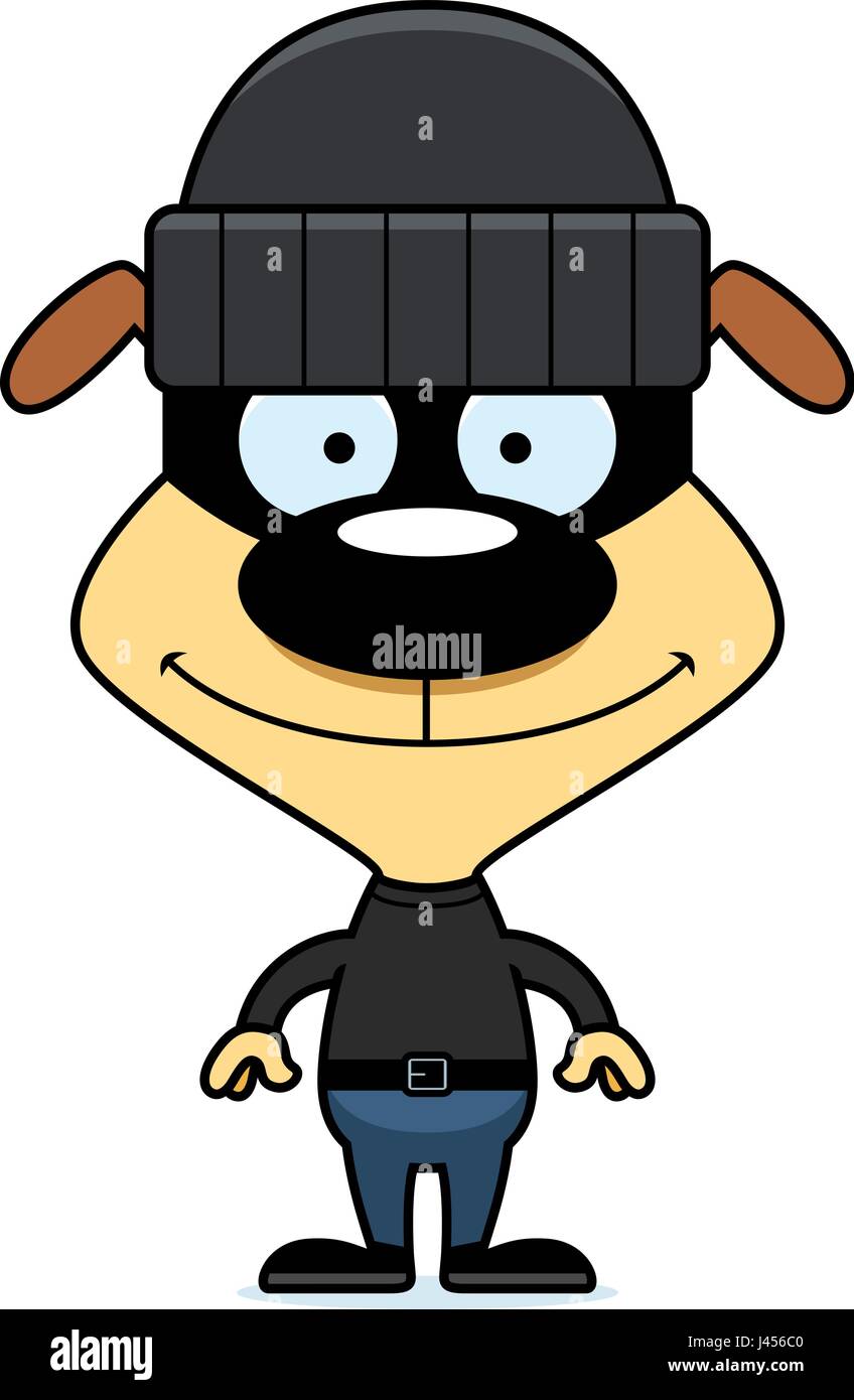 A cartoon thief puppy smiling Stock Vector Image & Art - Alamy