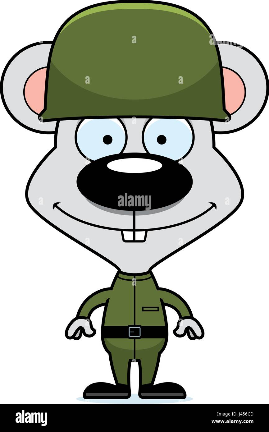 A cartoon soldier mouse smiling Stock Vector Image & Art - Alamy
