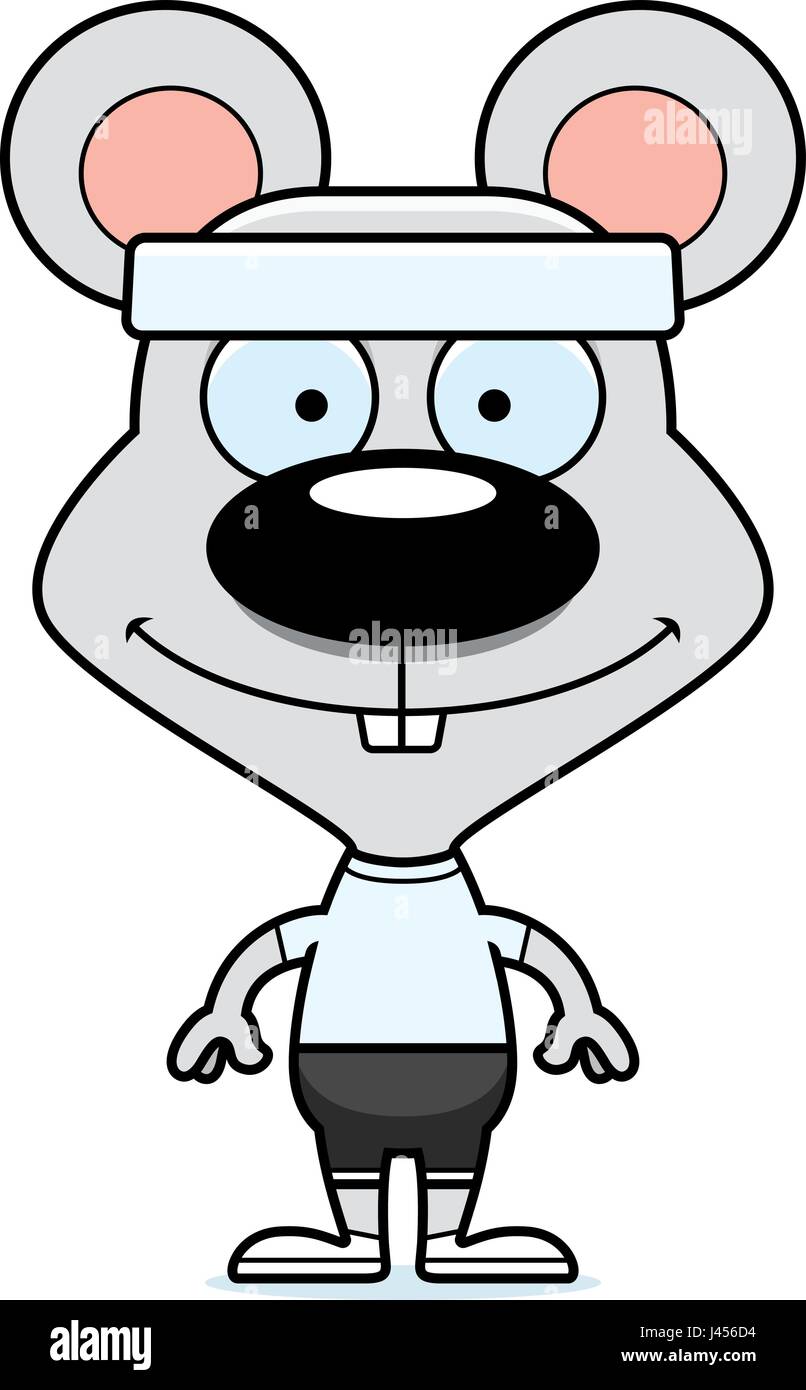 A cartoon fitness mouse smiling Stock Vector Image & Art - Alamy