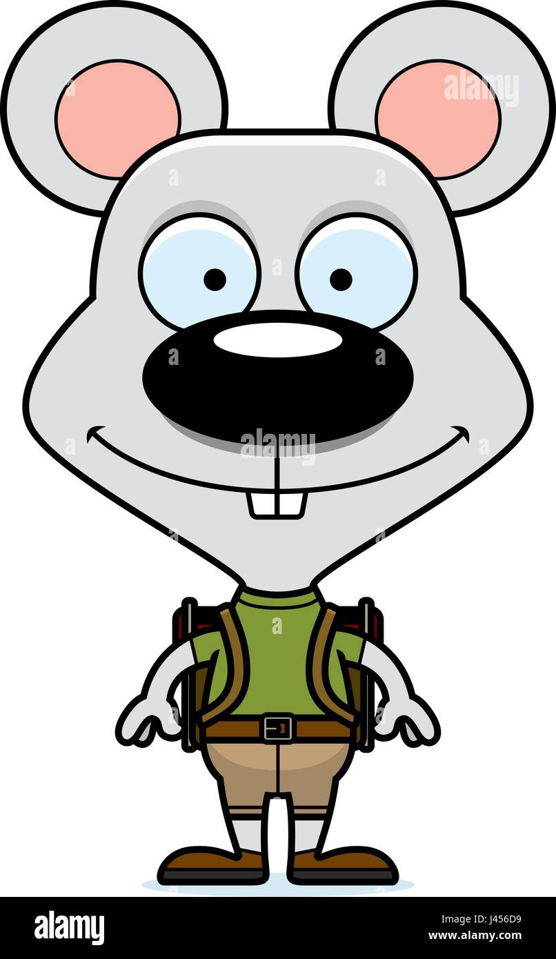 A cartoon hiker mouse smiling Stock Vector Image & Art - Alamy