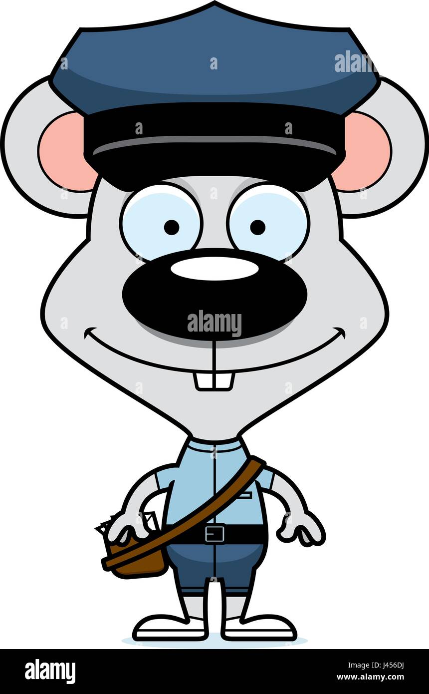 A cartoon mail carrier mouse smiling Stock Vector Image & Art - Alamy