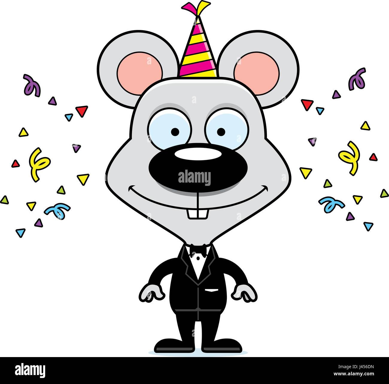 A cartoon party mouse smiling Stock Vector Image & Art - Alamy