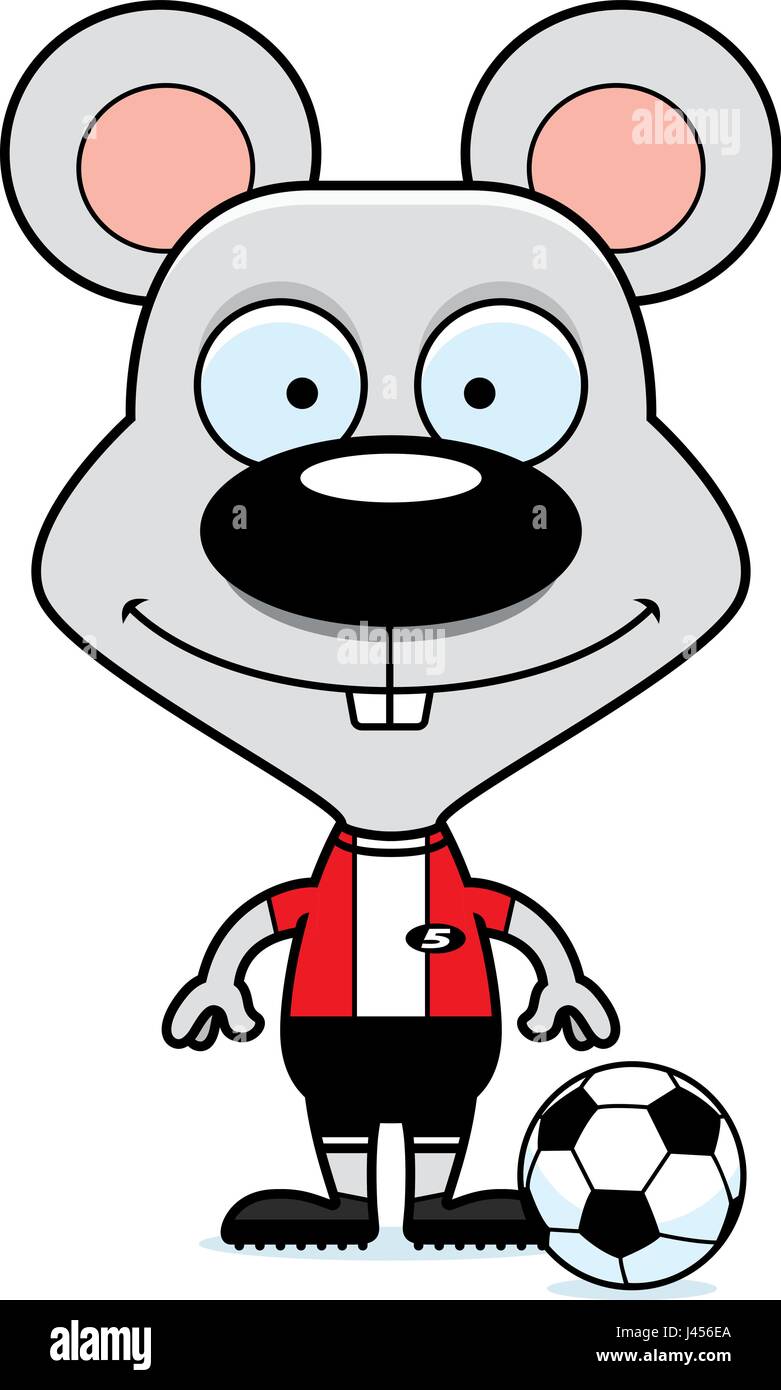 A cartoon soccer player mouse smiling Stock Vector Image & Art - Alamy