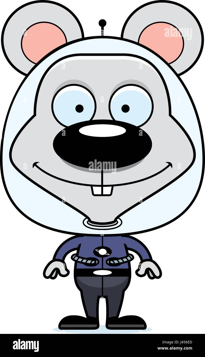 A cartoon spaceman mouse smiling Stock Vector Image & Art - Alamy
