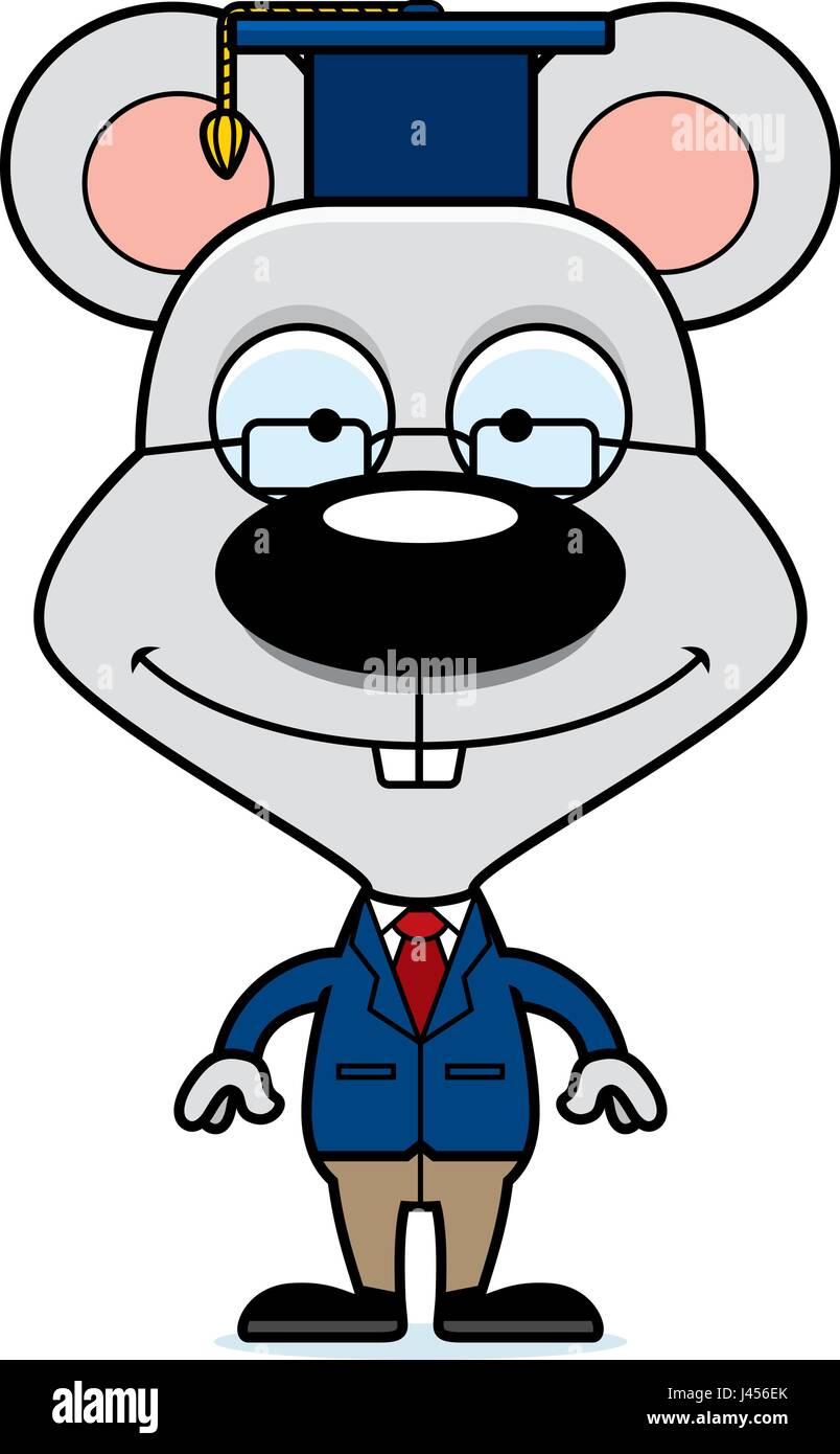 A cartoon teacher mouse smiling Stock Vector Image & Art - Alamy