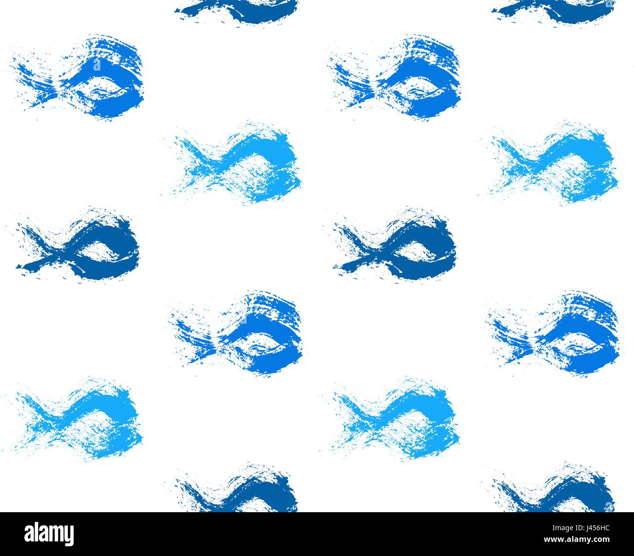 Painted Fish Pattern Stock Vector Image & Art - Alamy