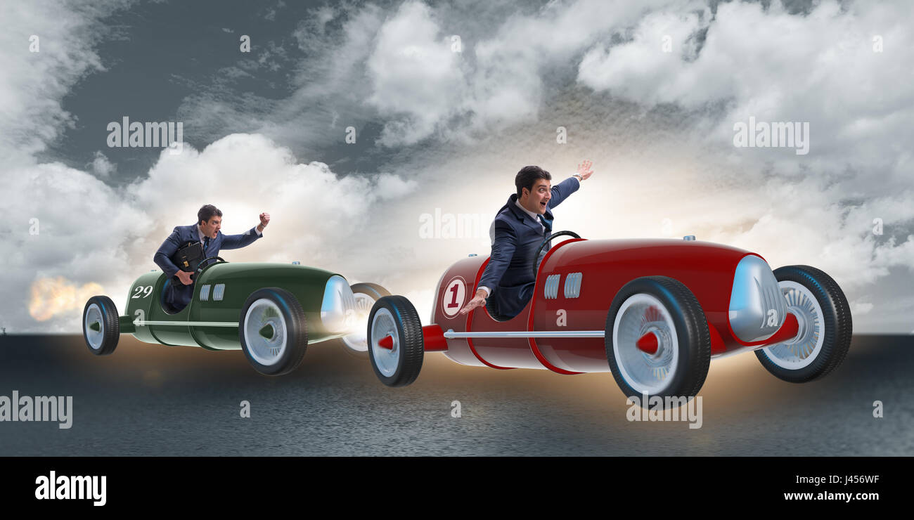 Competition concept with business people competing Stock Photo - Alamy