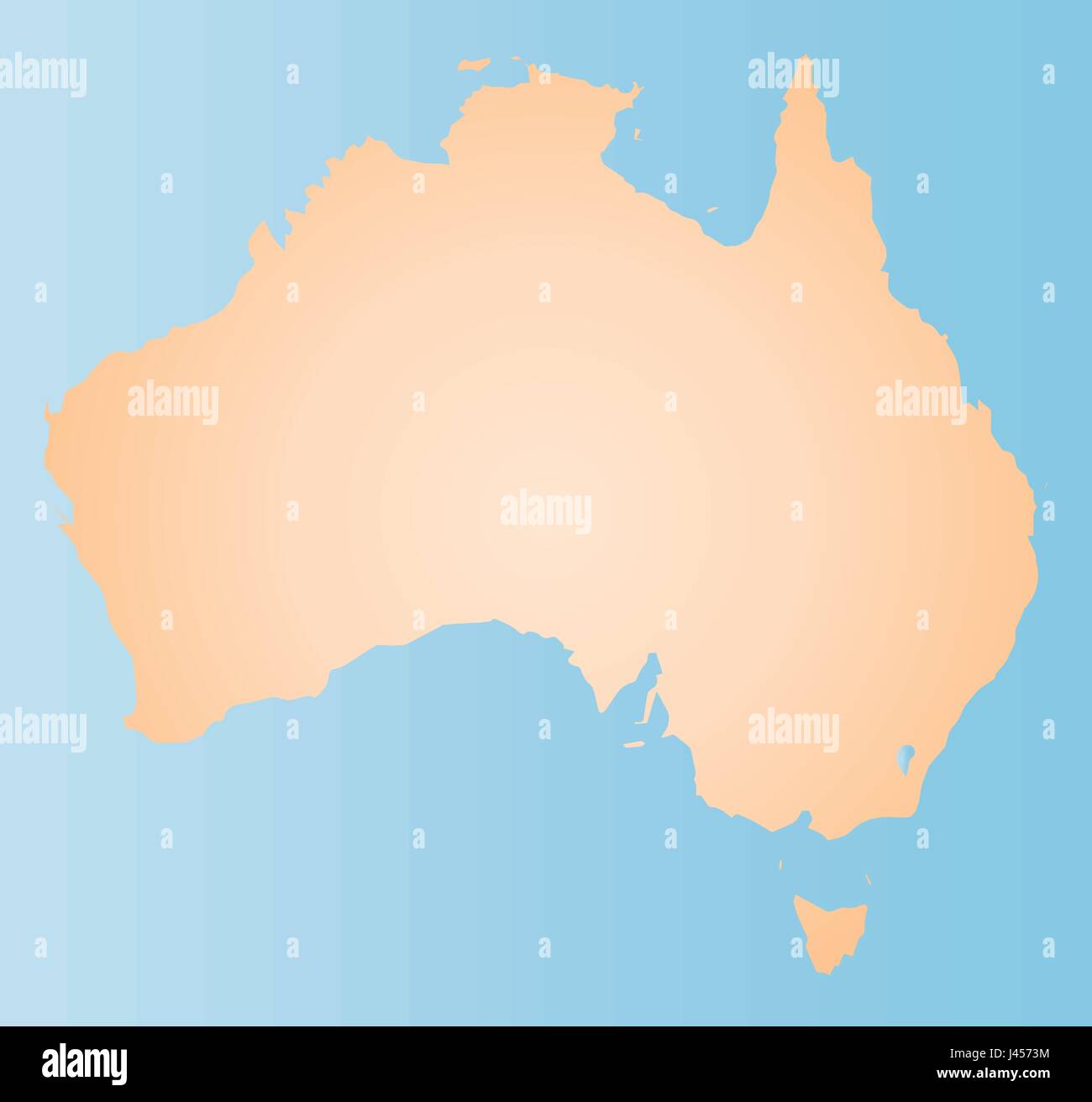 Silhouette map of Australia over a sea blue background Stock Vector ...