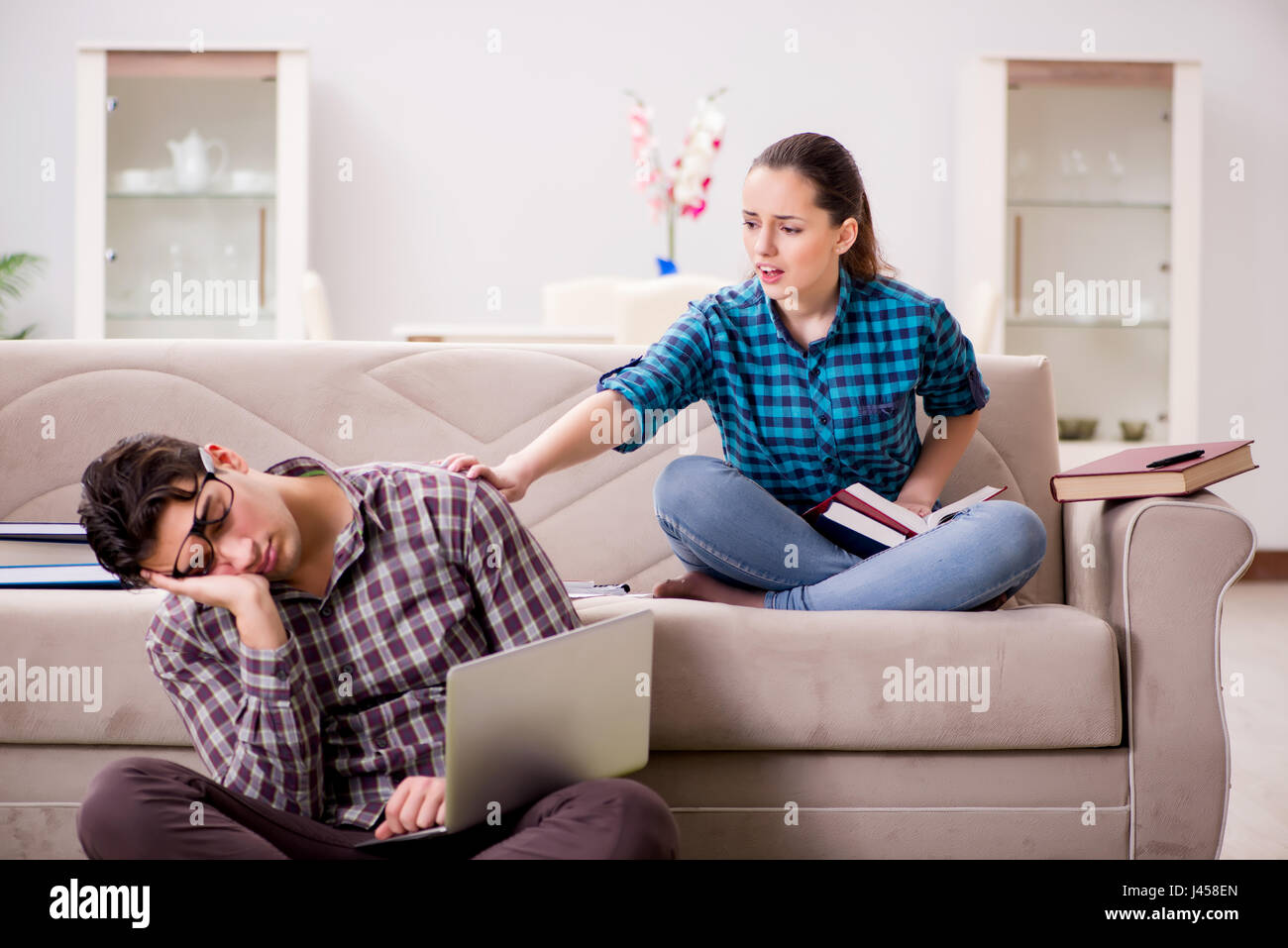 Students preparing for university exams Stock Photo - Alamy
