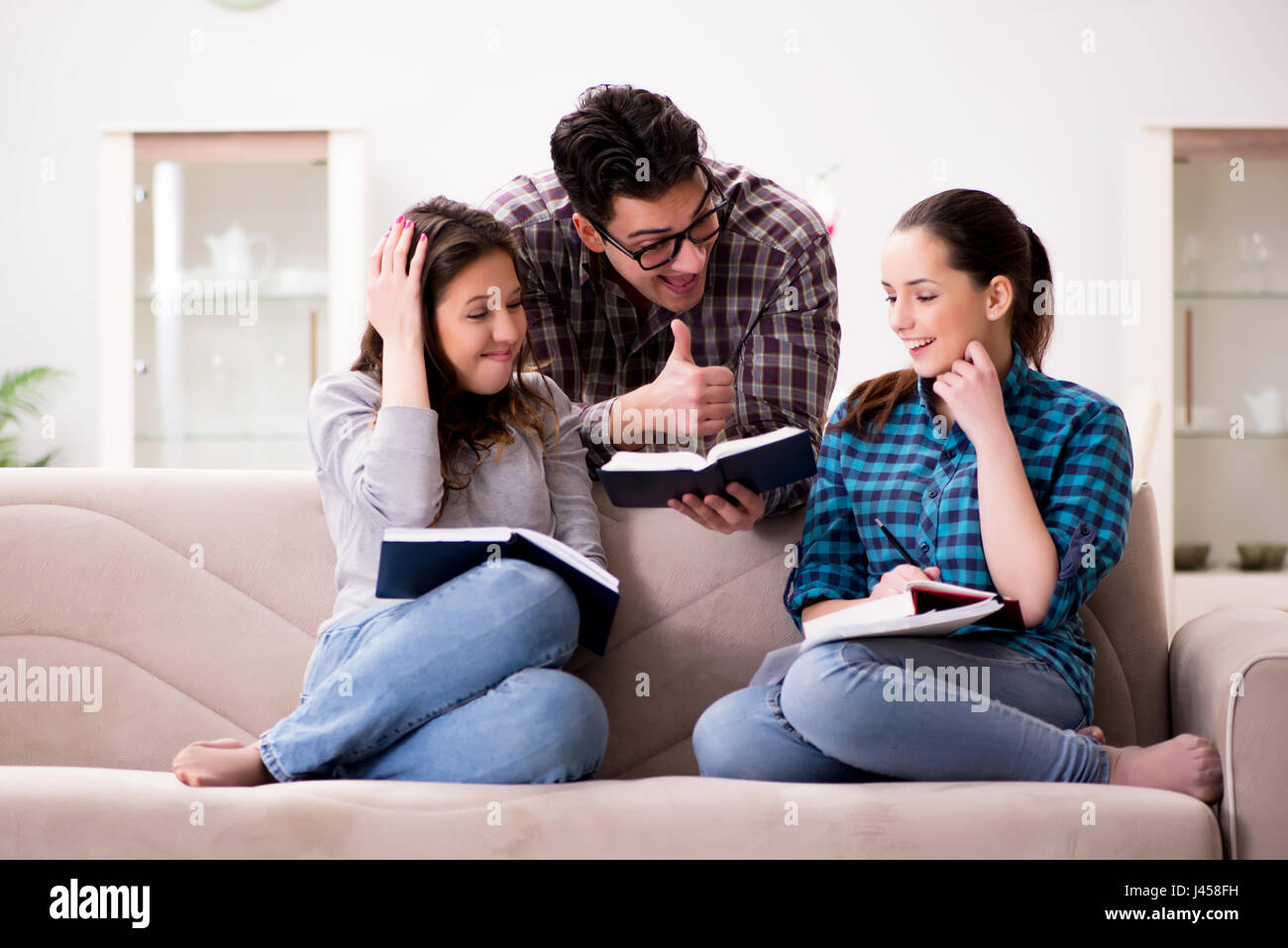 Students preparing for university exams Stock Photo - Alamy