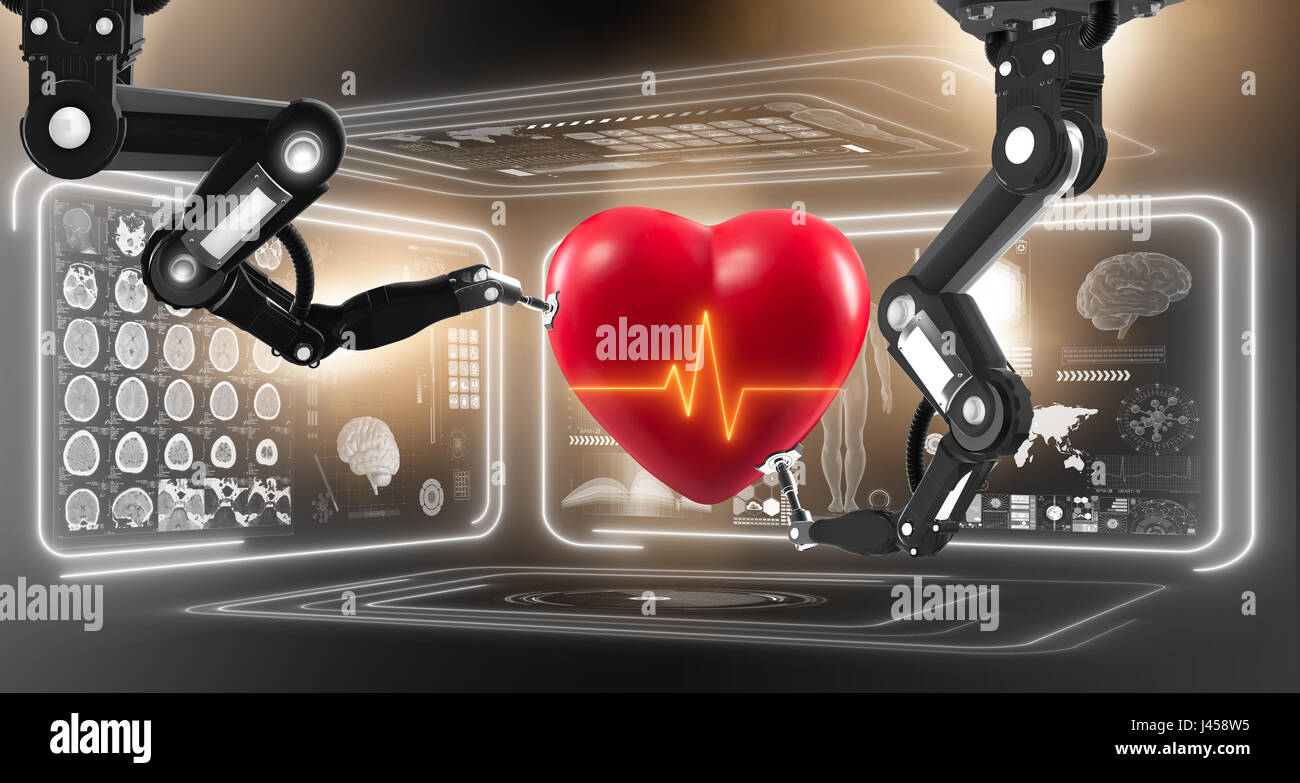 Robot performing surgery on heart Stock Photo - Alamy