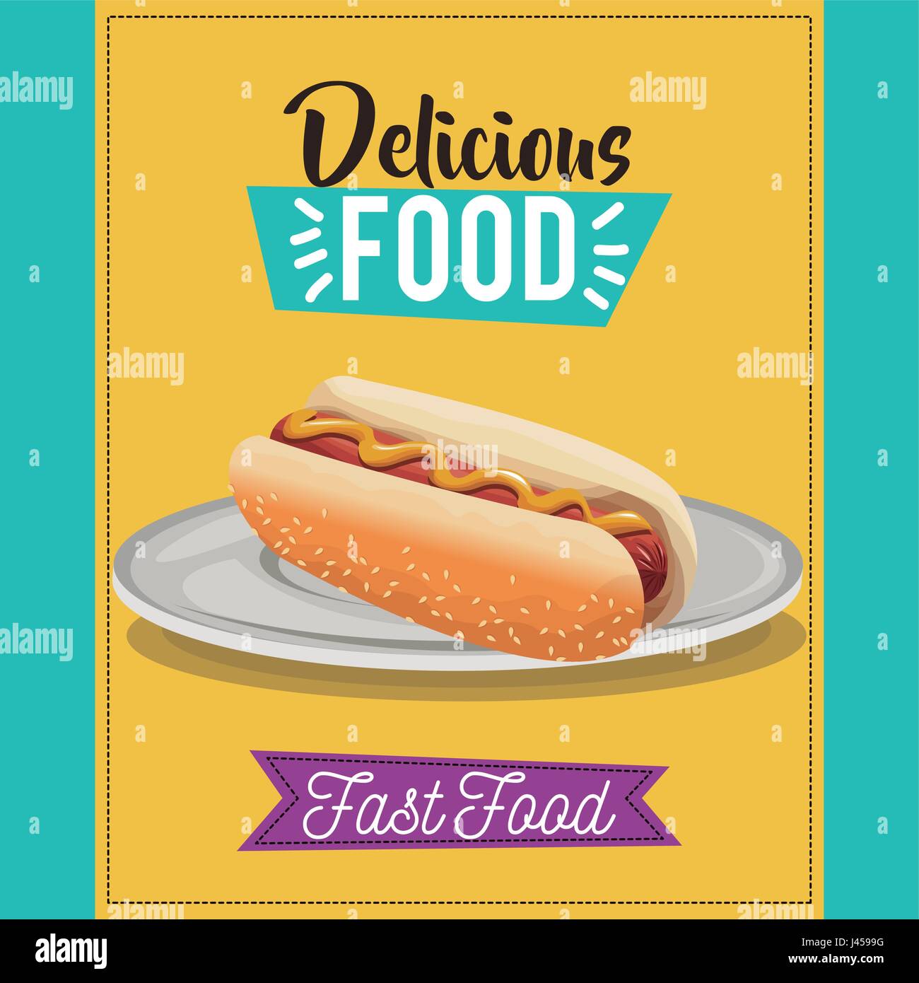 Classic American Dish Stock Vector Images - Alamy