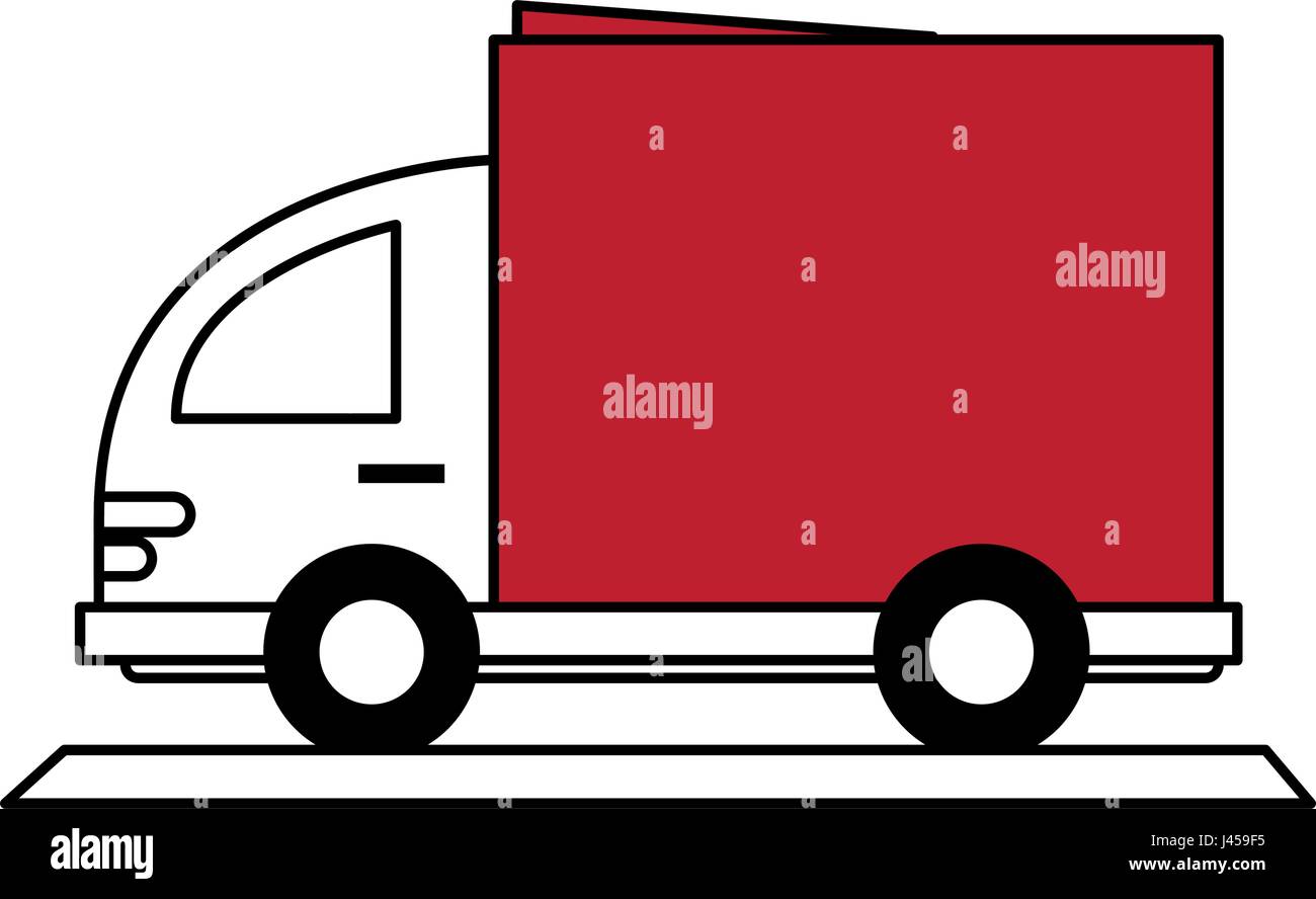 Red tanker Stock Vector Images - Alamy