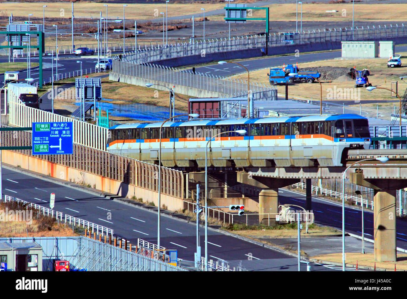 Tokyo Monorail Traveling in Haneda Airport Japan Stock Photo - Alamy