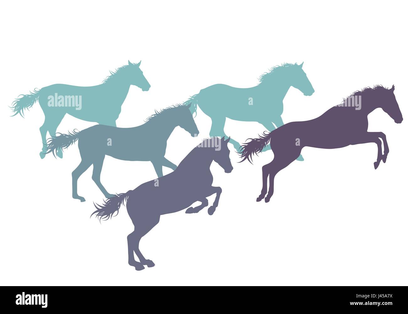 Horse abstract vector background isolated on white Stock Vector Image ...