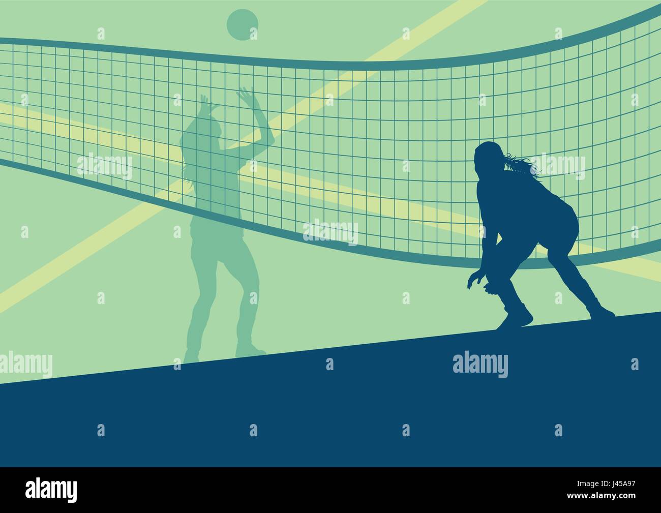 Abstract volleyball player Stock Vector Images - Alamy