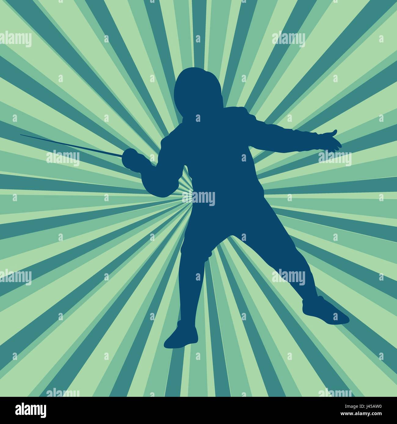 Fencing player fight abstract vector background Stock Vector Image ...