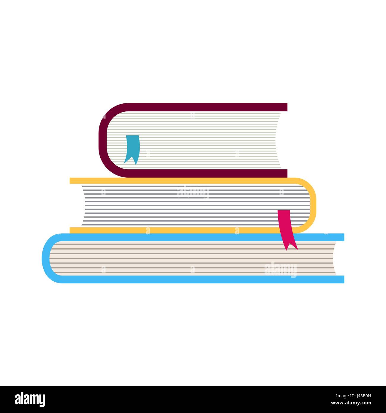 Tall pile books Stock Vector Images - Alamy