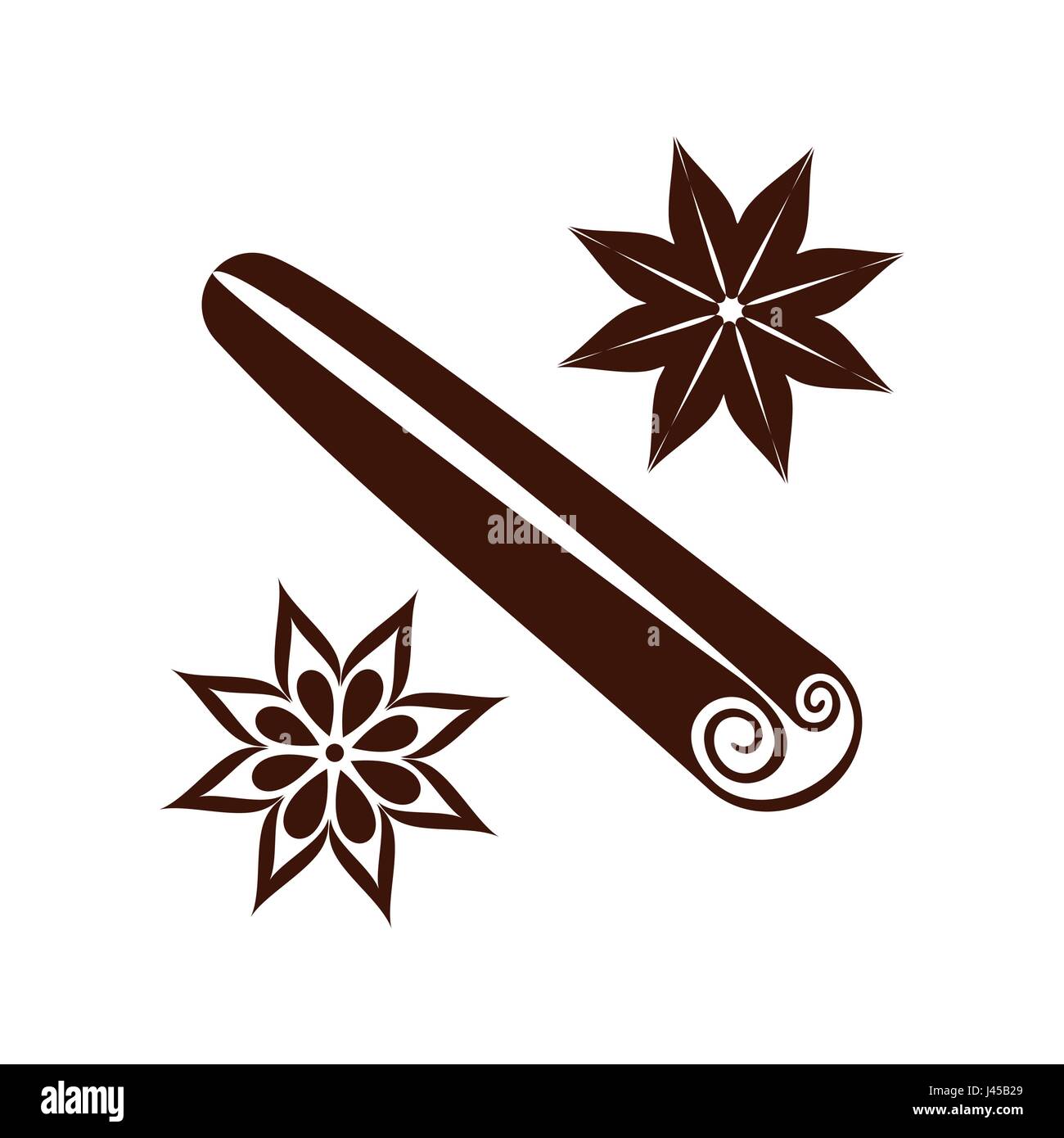 Cinnamon flavor Stock Vector Images - Alamy