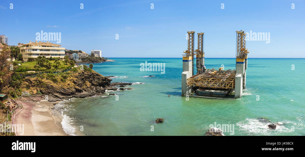 Benalmadena, Andalusia, Spain, 29 april 2017. Industrial Platform ...