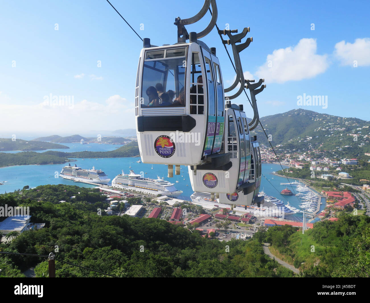 View from above at St. Thomas Stock Photo - Alamy