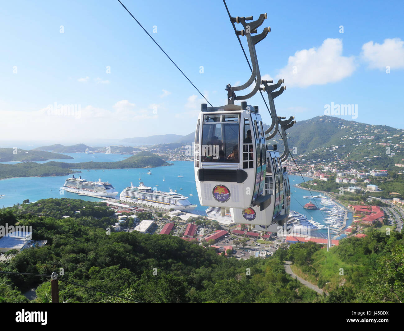 View from above at St. Thomas Stock Photo - Alamy