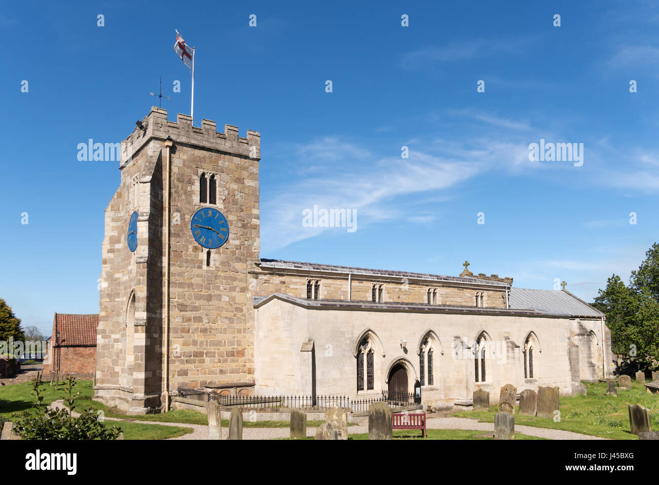 St Andrews church, Aldborough, North Yorkshire, England, UK Stock Photo ...