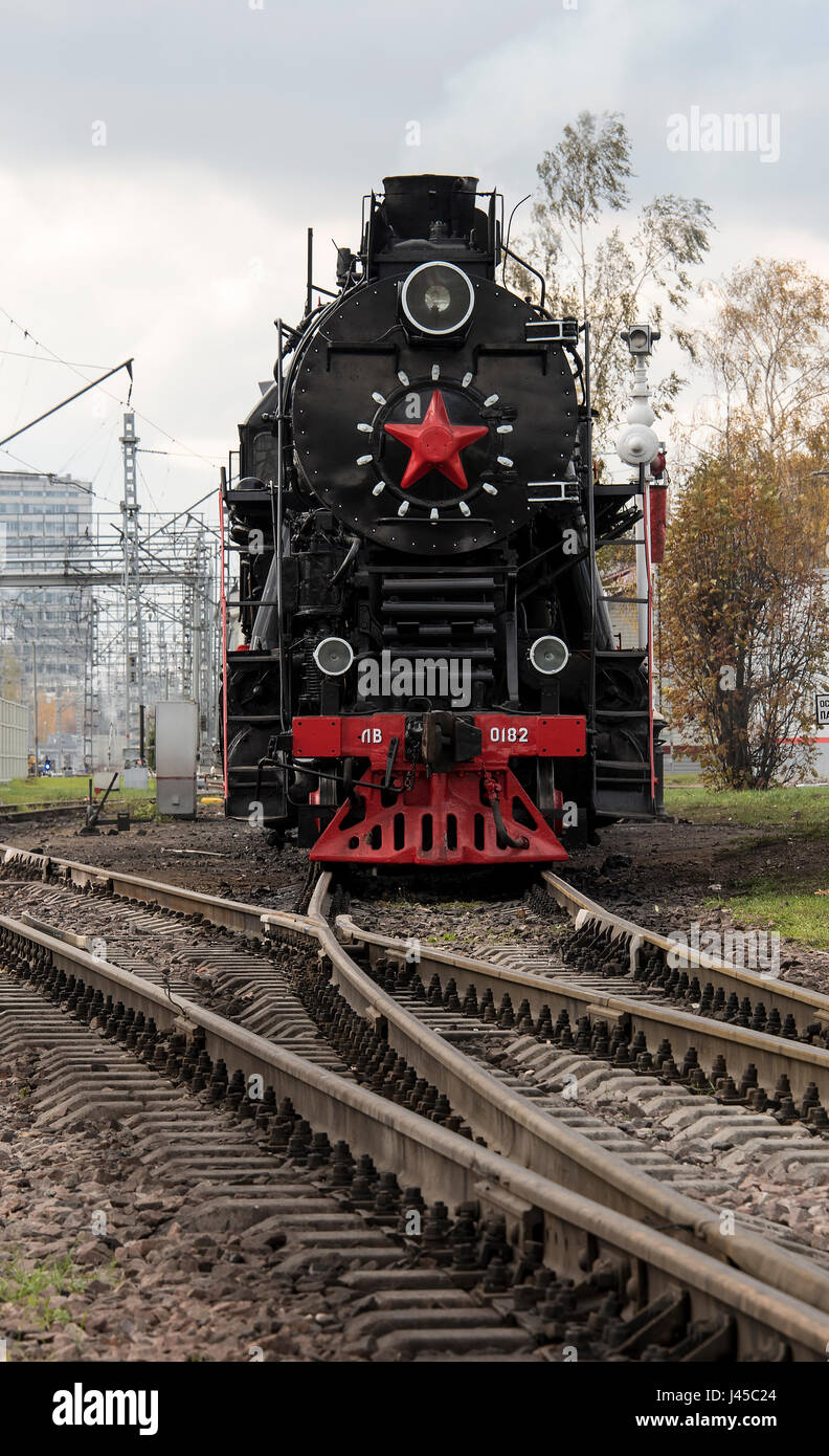 Soviet era steam locomotive hi-res stock photography and images - Alamy