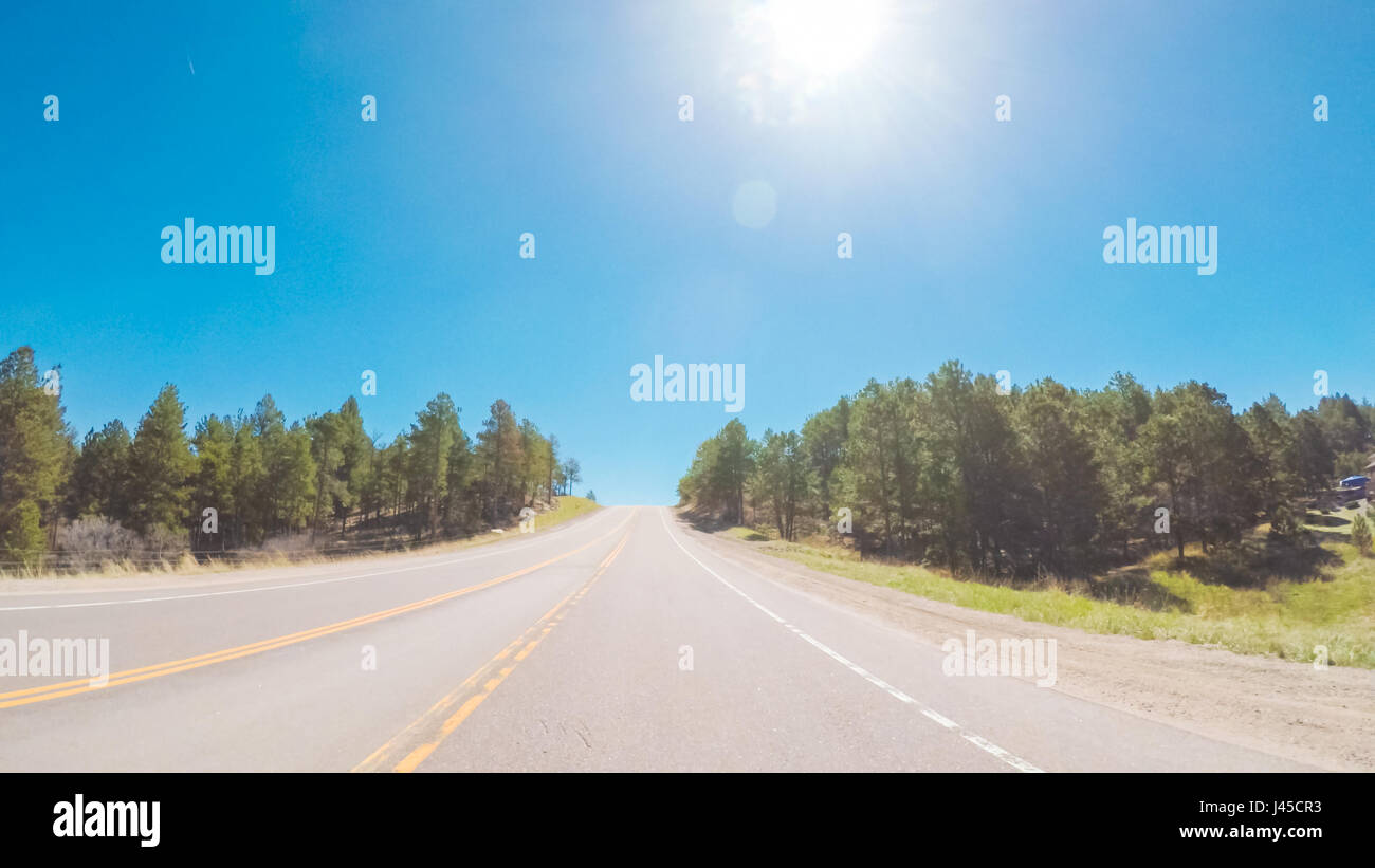POV point of view - Driving through countryside in Eastern Colorado ...