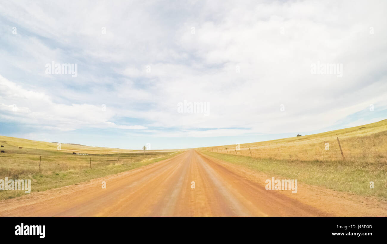POV point of view - Driving through countryside in Eastern Colorado ...