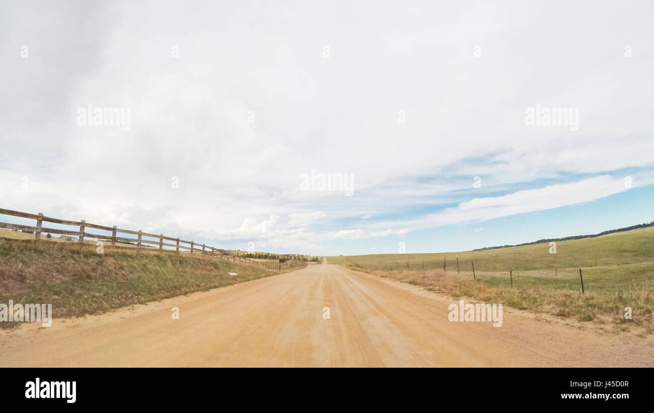 POV point of view - Driving through countryside in Eastern Colorado ...