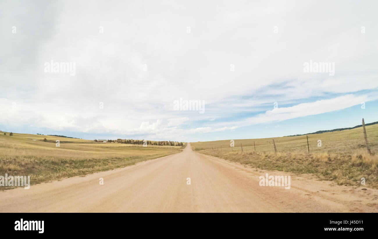 POV point of view - Driving through countryside in Eastern Colorado ...