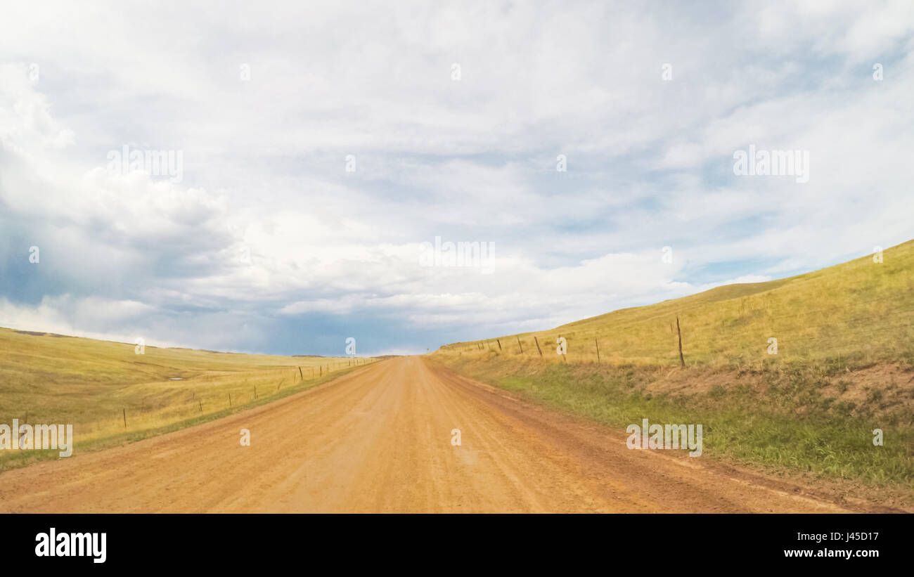 POV point of view - Driving through countryside in Eastern Colorado ...