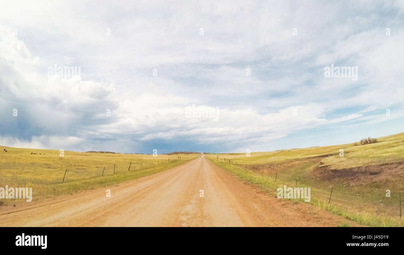 POV point of view - Driving through countryside in Eastern Colorado ...