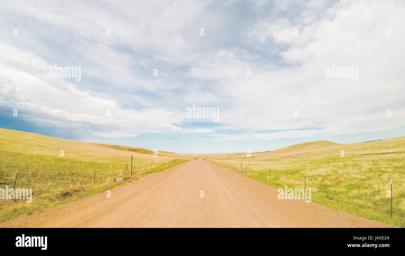 POV point of view - Driving through countryside in Eastern Colorado ...