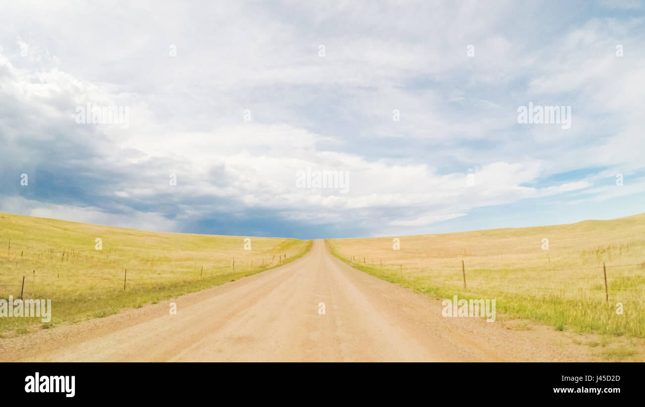POV point of view - Driving through countryside in Eastern Colorado ...