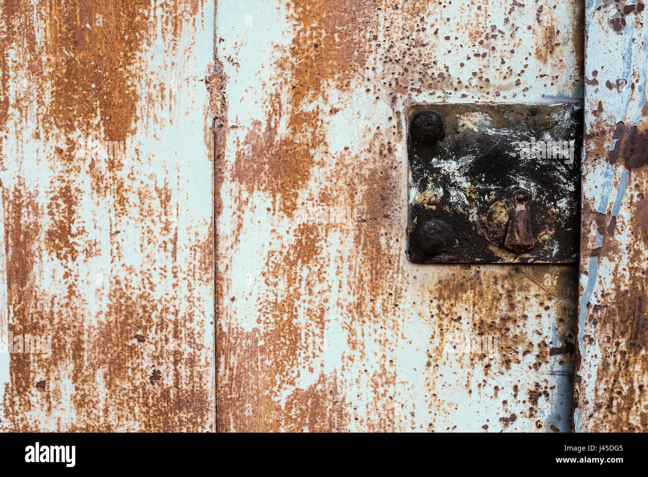 Detail of the old rusty metal surface with clear structure, background ...
