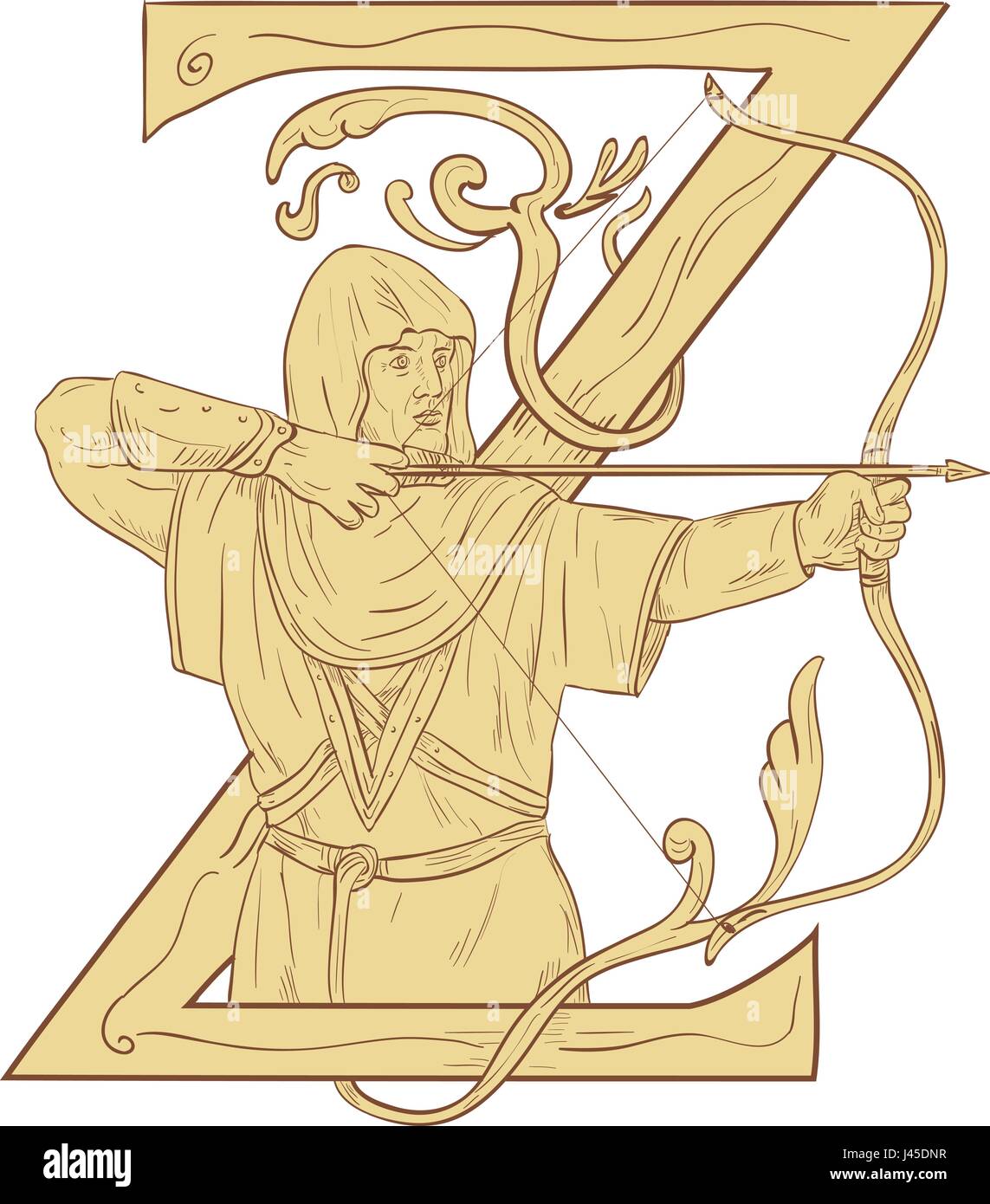 Medieval Archer Clipart